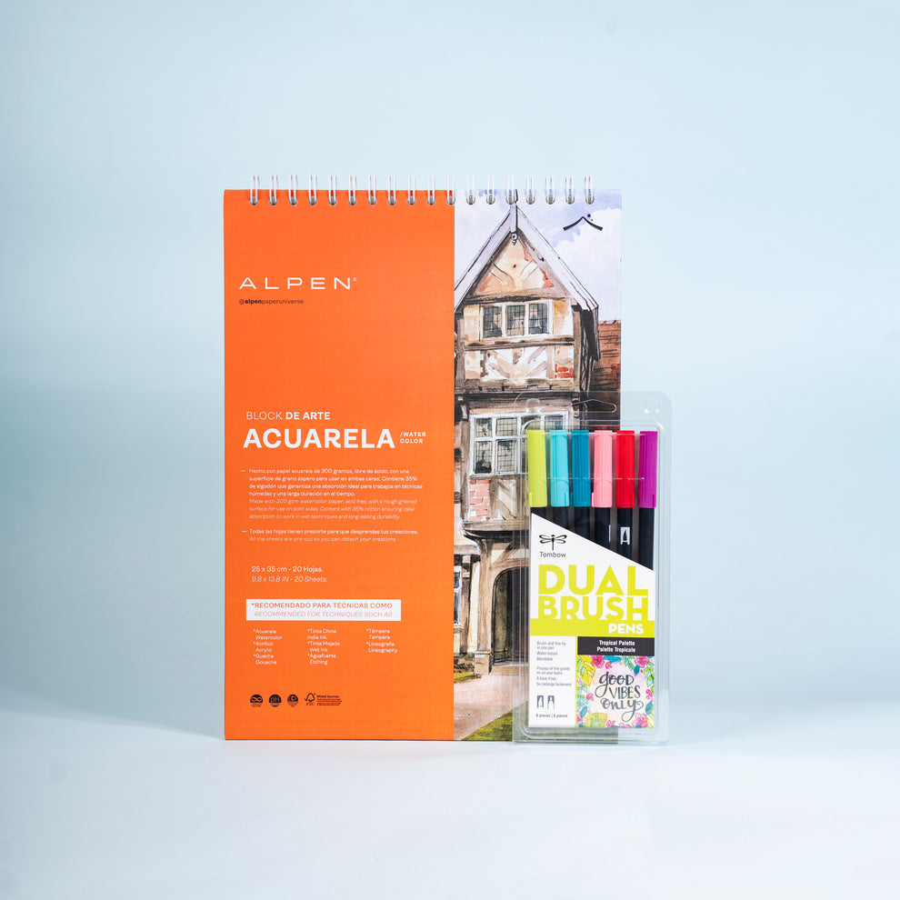 Kit Acuarela Básico Octavo – Alpen Paper Universe